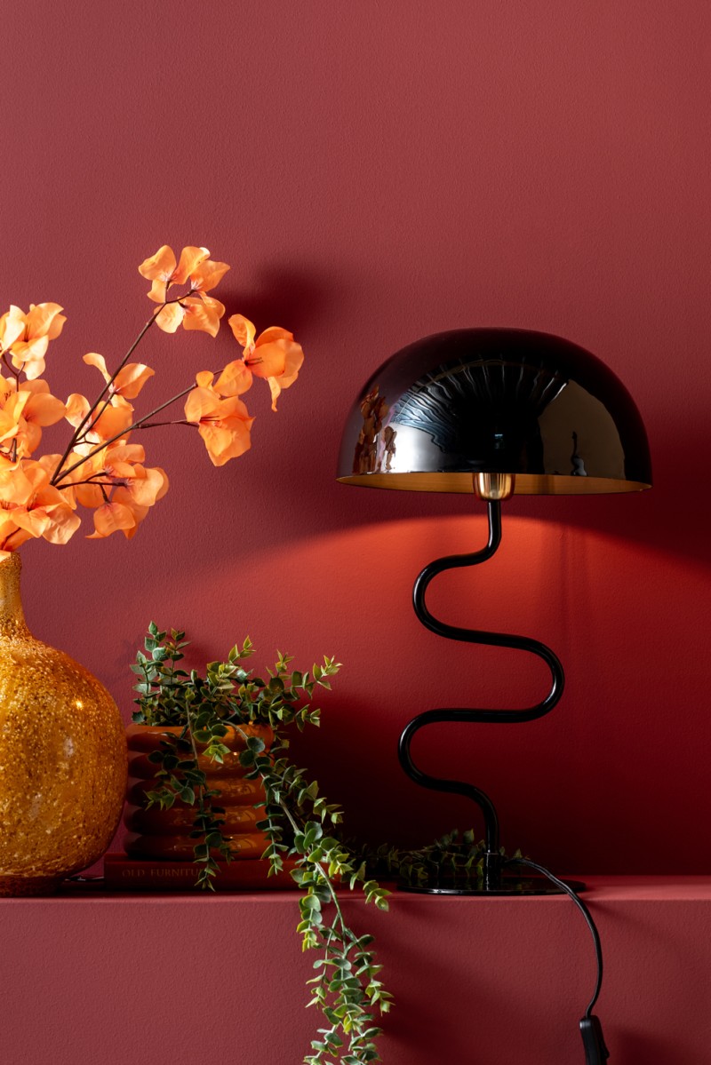 Zwarte retro tafellamp Twist | TRF4388