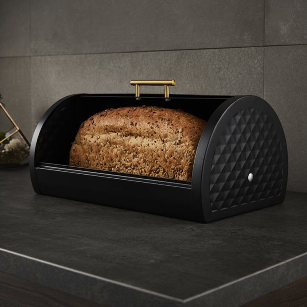 Swan Gatsby Retro Broodtrommel Roll-Top Zwart