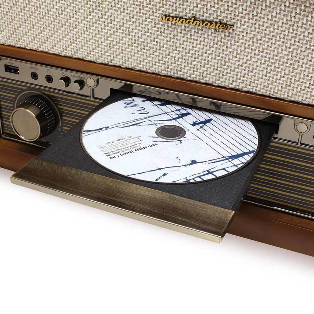 Speel je gehele muziekcollectie af met dit retro music center van ...