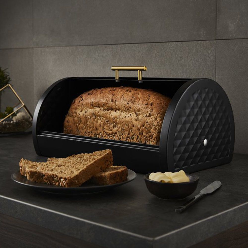 Swan Gatsby Retro Broodtrommel Roll-Top Zwart